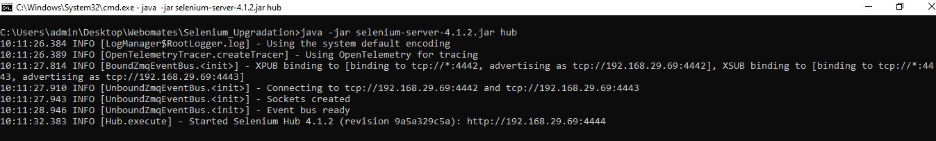 [🐛 Bug]: Node not registering on Hub for non Dockerised grid 4 on windows 10 · Issue #10515 ...