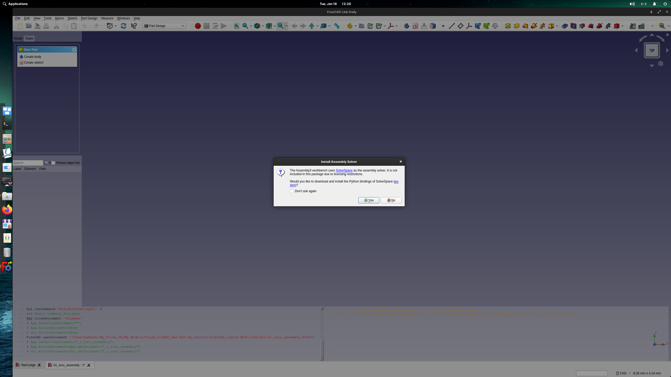 install assembly solver · Issue #1056 · realthunder/FreeCAD_assembly3 · GitHub