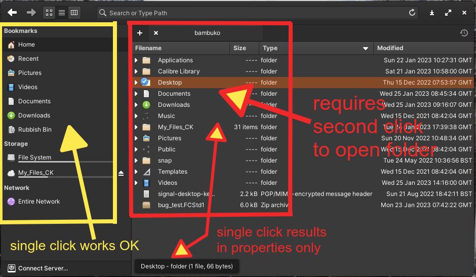 Inconsistent Behaviour Clicking On Edge Of Row In List View · Issue