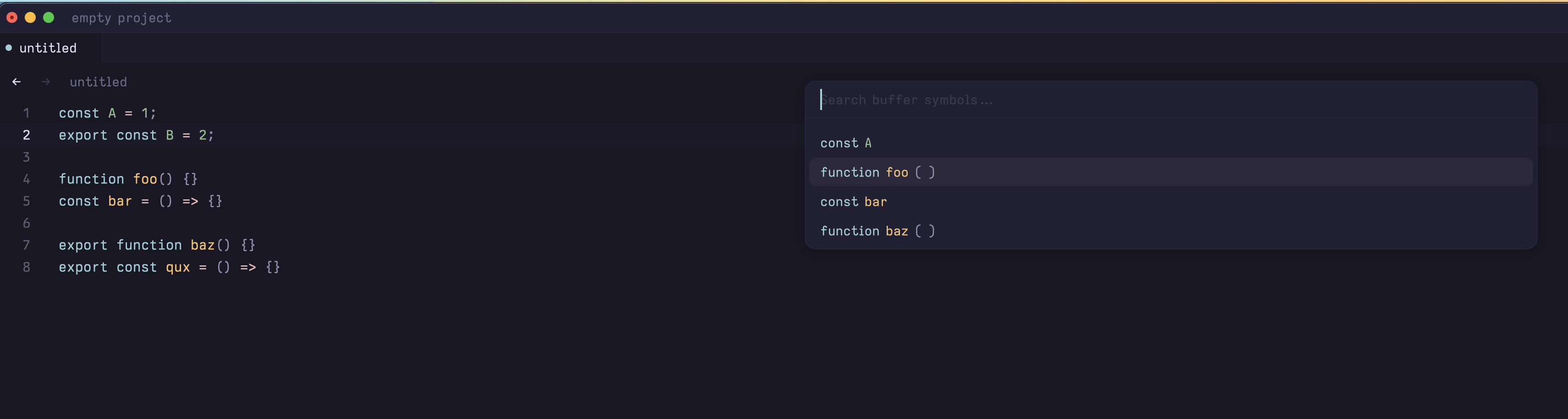 Outline does not recognize exported const members · Issue #6098 · zed-industries/zed · GitHub