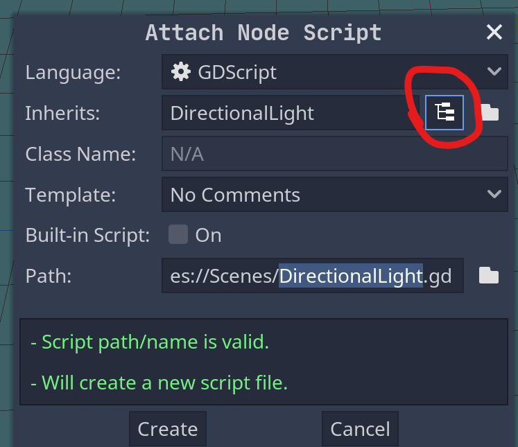 Incorrect Title For Attach Node Script Inherits · Issue 44691 · Godotengine Godot · Github