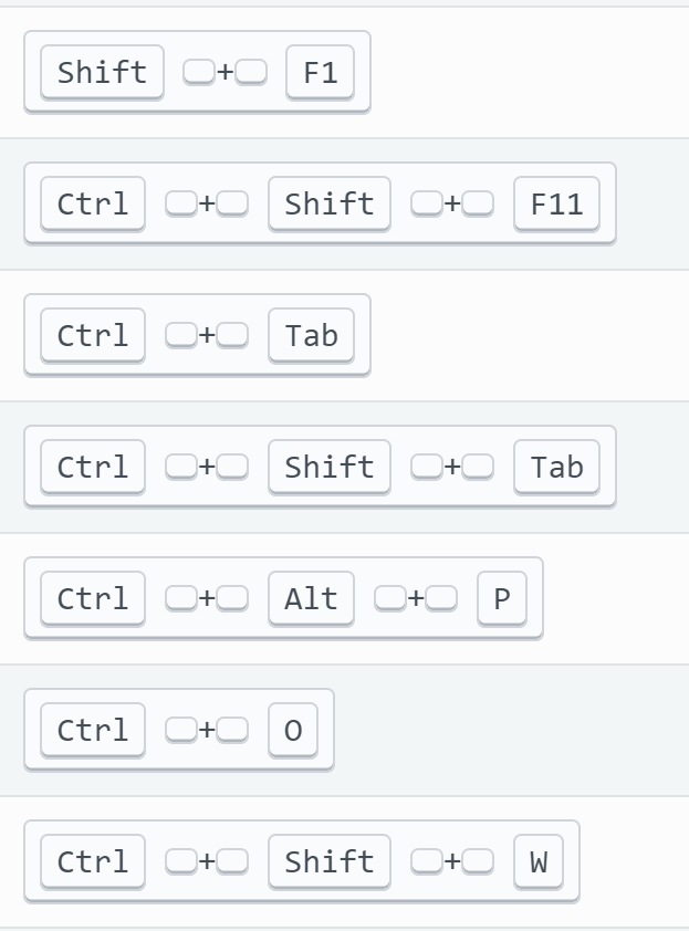 Formatting error in "Default editor shortcuts" · Issue #4898 · godotengine/godot-docs · GitHub