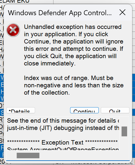 WDAC Wizard Crash on Multiple Rule Removal · Issue #244 · MicrosoftDocs/WDAC-Toolkit · GitHub