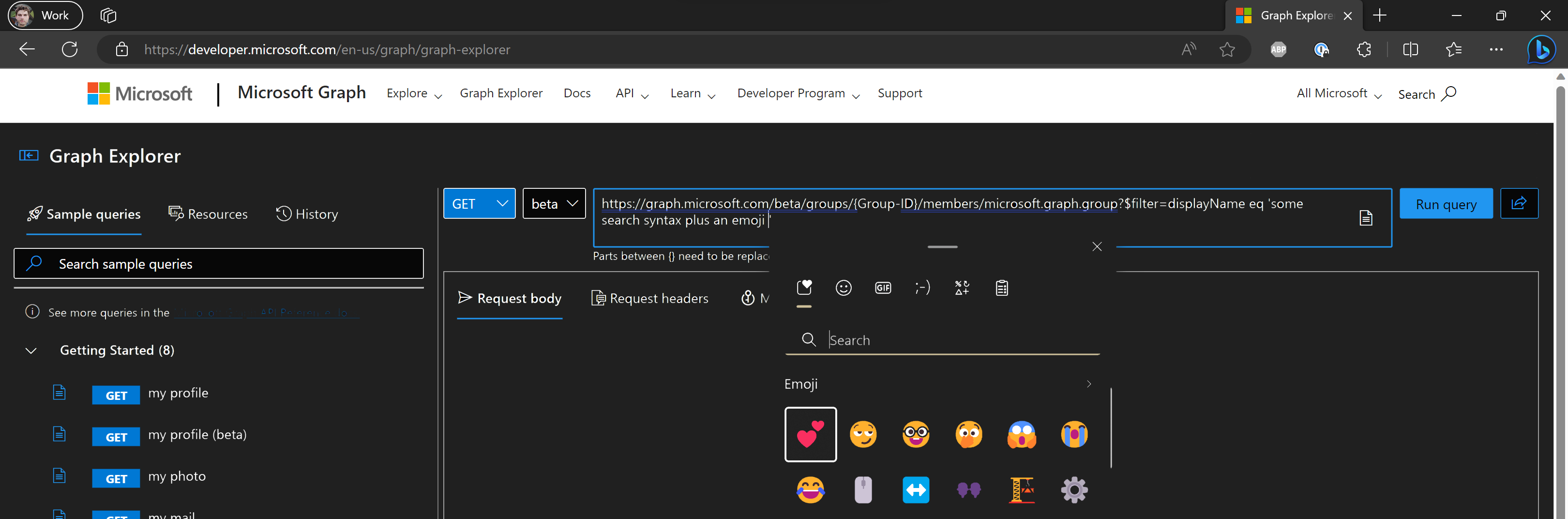 Does Not Support All Unicode Chars · Issue #2756 · microsoftgraph/microsoft-graph-explorer-v4 ...