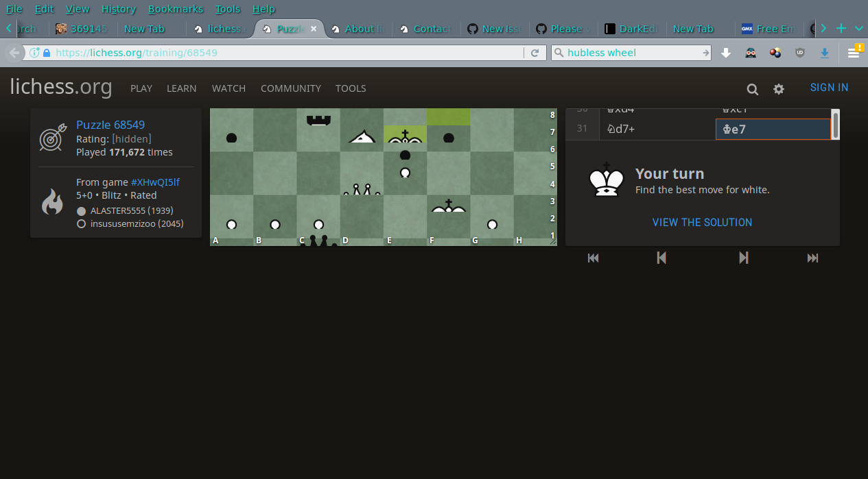 Squished Board · Issue 5048 · Lichess Orglila · Github 