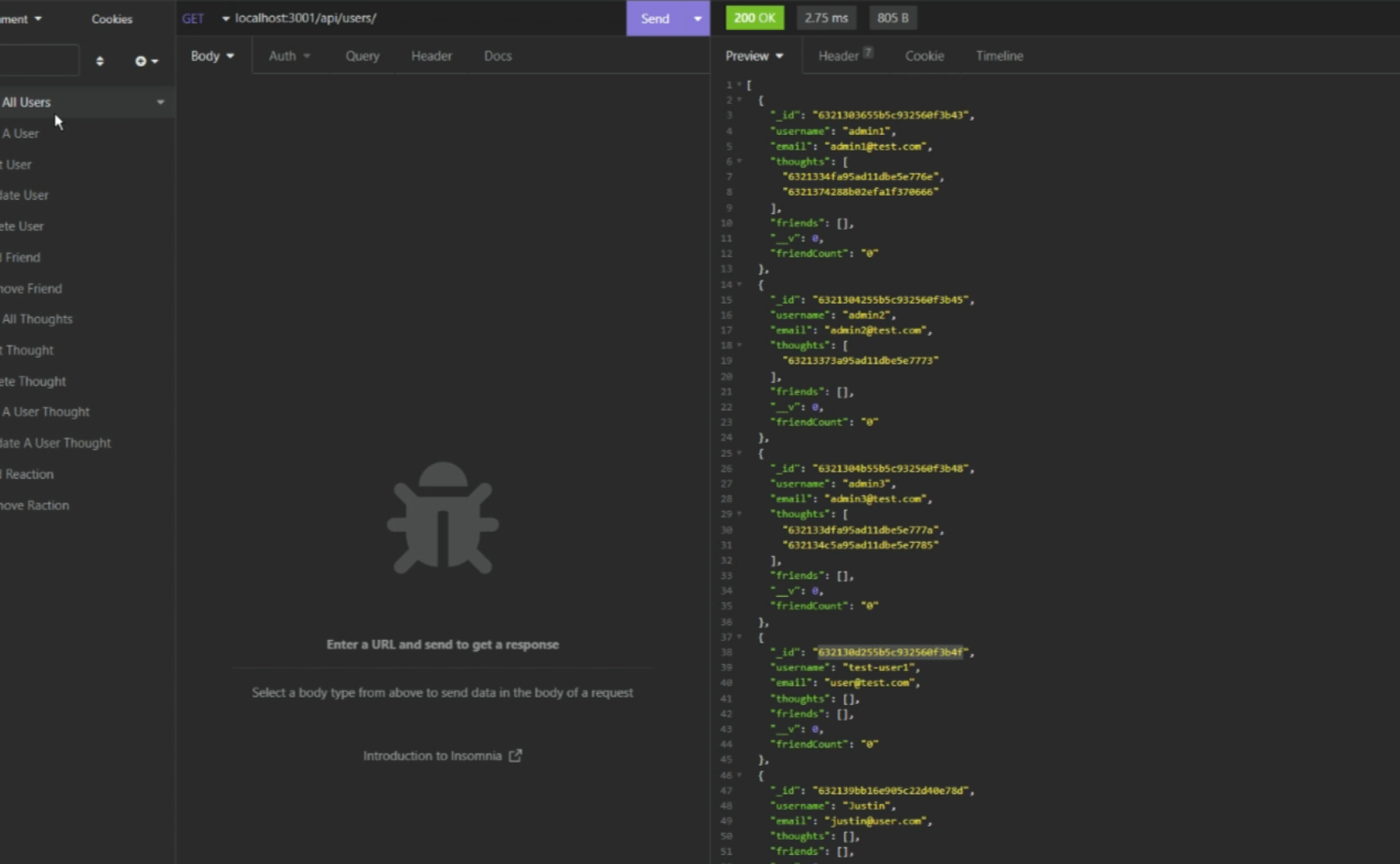 GitHub - noellerjd/Social-Network-Backend: Link to video demonstration