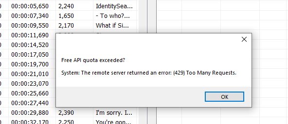 subtitle edit 3.5.17 API Key · Issue #4449 · SubtitleEdit/subtitleedit · GitHub
