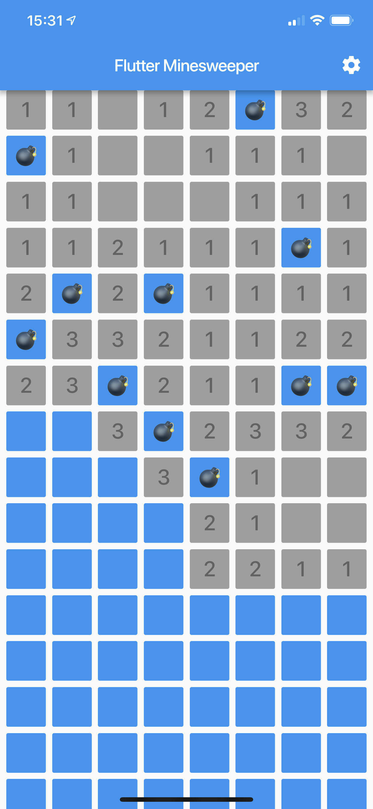 The cell number is incorrect · Issue #1 · xcv58/flutter-minesweeper · GitHub