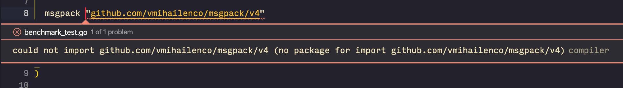 x/tools/gopls: "no dep handle" on import · Issue #37786 · golang/go · GitHub