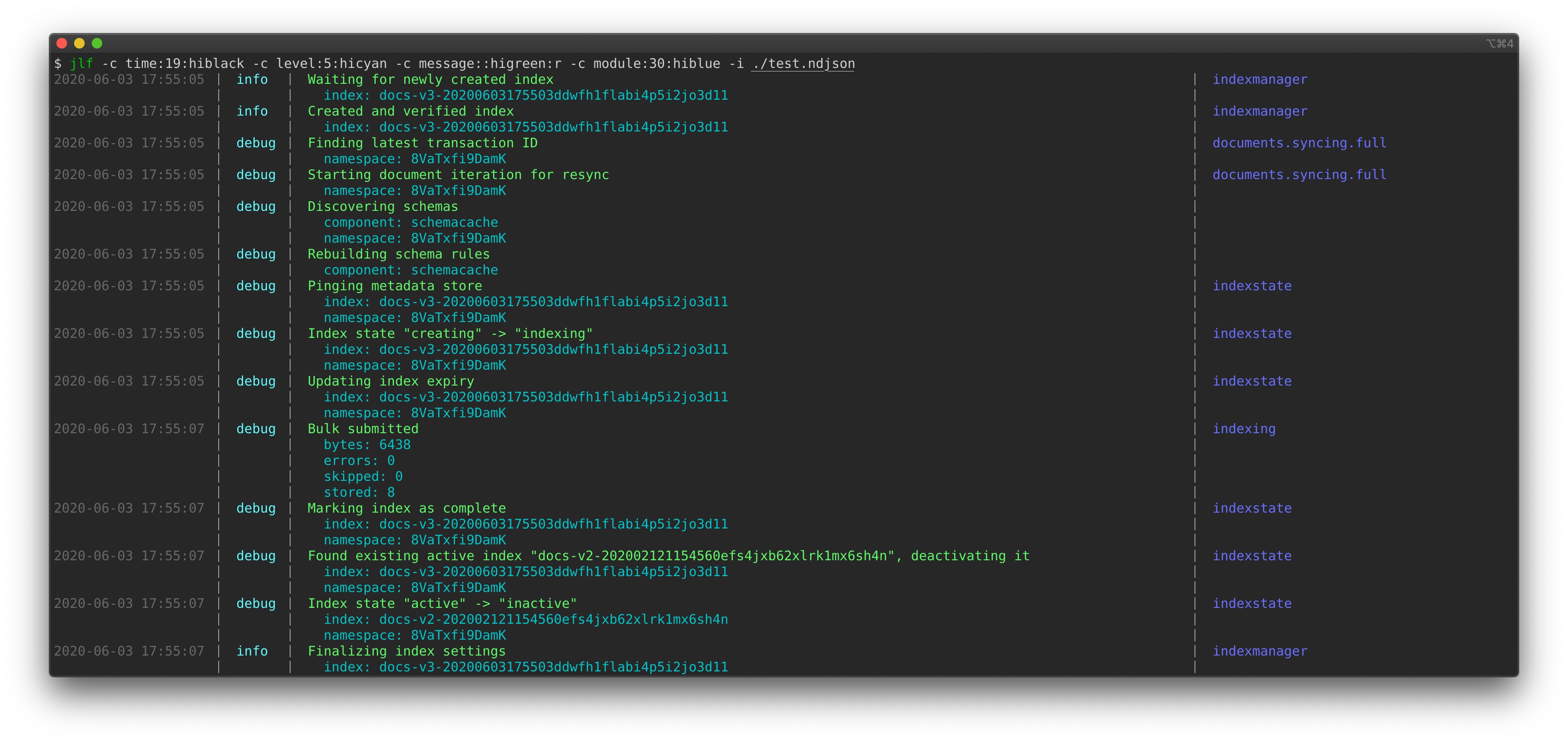 GitHub - atombender/jlf: jlf is a basic JSON line formatter