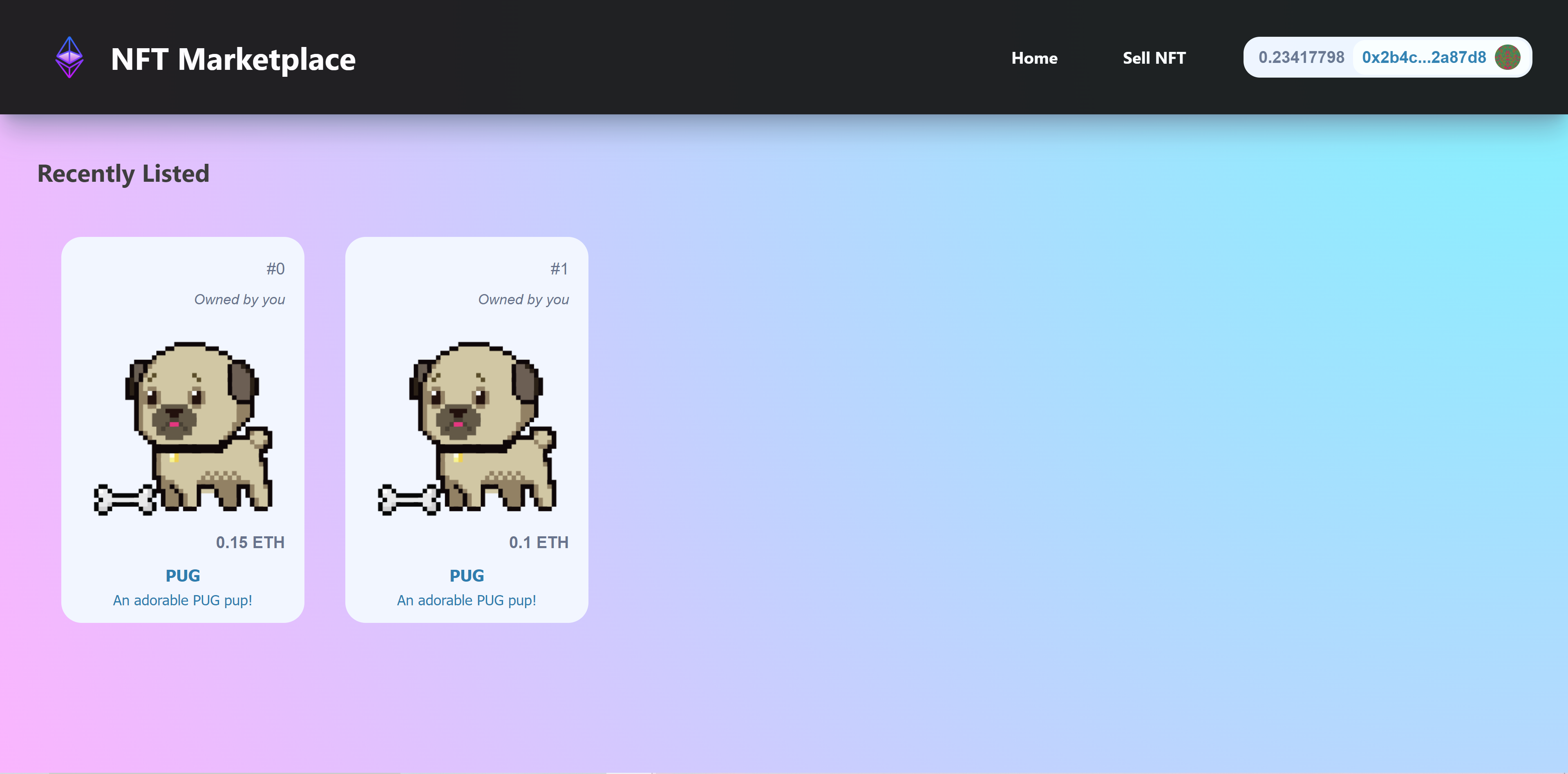 Github James Gannonnft Marketplace Nextjs Thegraph A Full Stack Nft Marketplace Built Using 