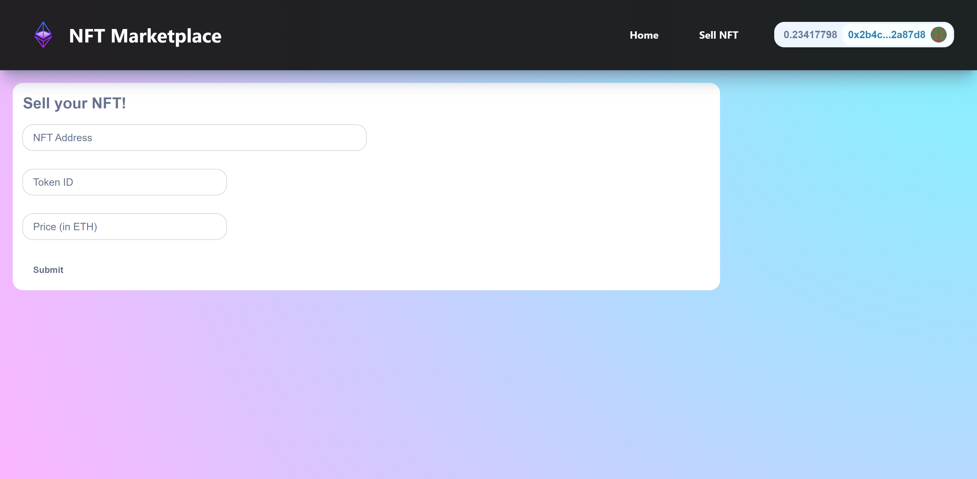 GitHub - james-gannon/nft-marketplace-nextjs-thegraph: A full-stack NFT marketplace built using ...