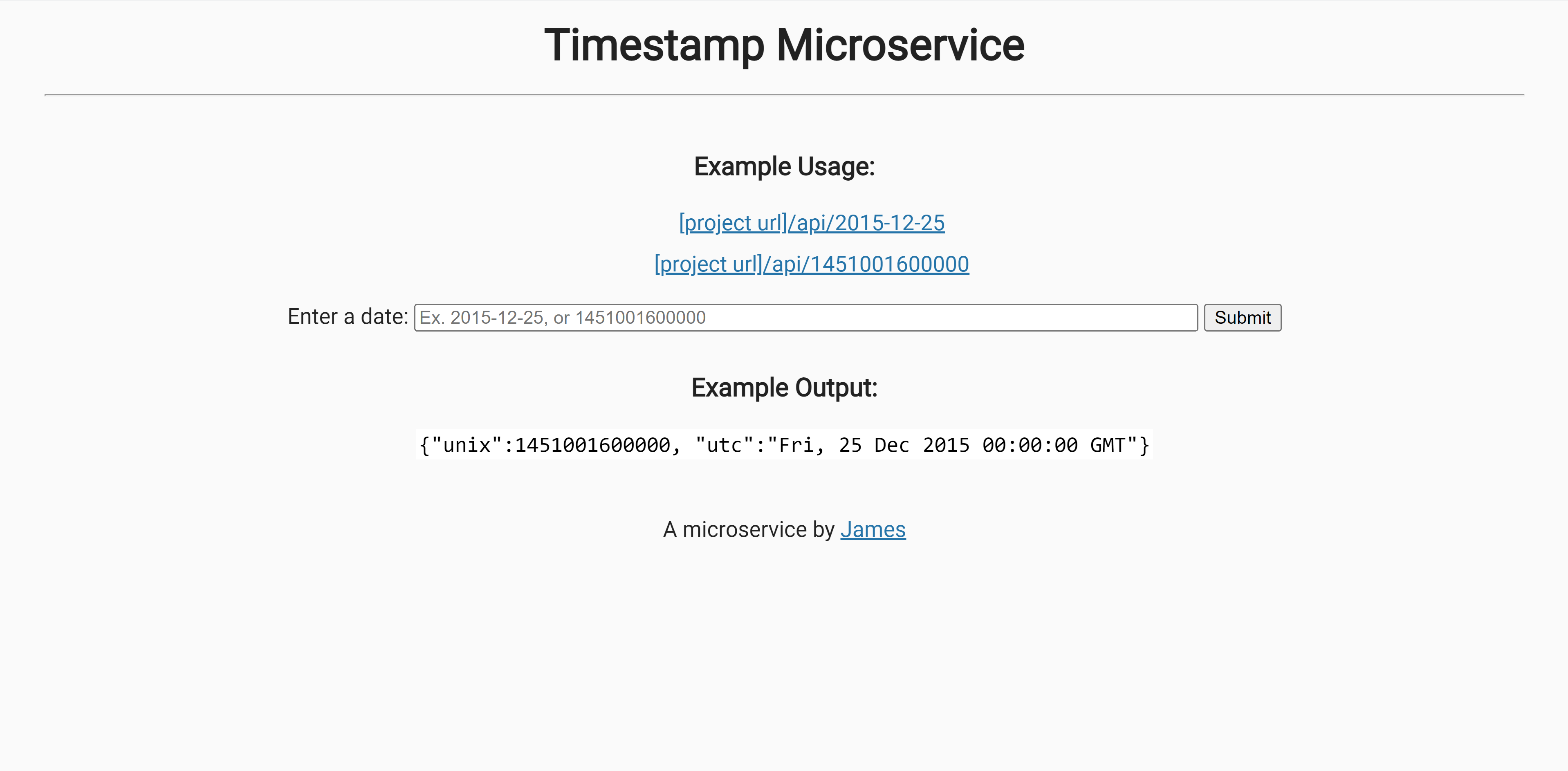 GitHub - james-gannon/timestamp-microservice: timestamp-microservice