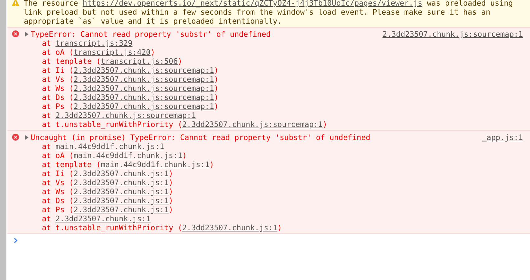 Data is not appearing on Cert · Issue #432 · OpenCerts/opencerts-website · GitHub
