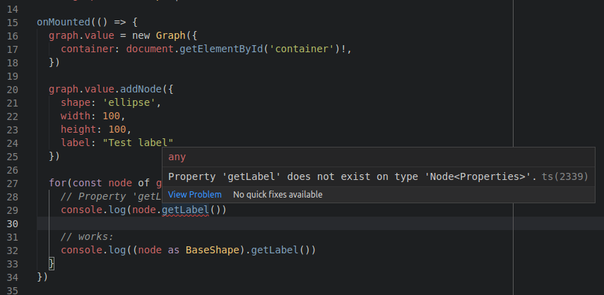 Property 'getLabel' does not exist on type 'Node ' · Issue #2020 · antvis/X6 · GitHub