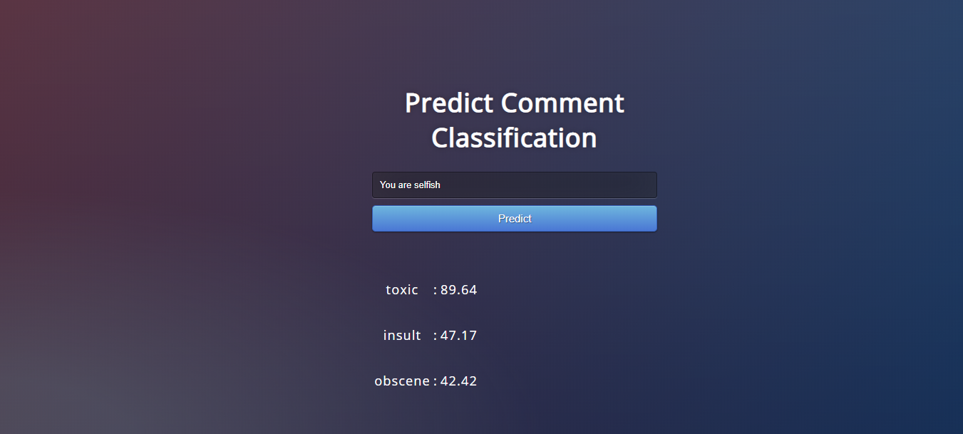 GitHub - AshishBhatnagar022/Toxic-Comment-Classification-NLP-WebApp-: This is a multi-headed ...