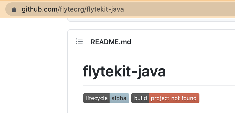 [Housekeeping] Flytekit-java build status in Readme. Fix or remove. · Issue #1256 · flyteorg ...