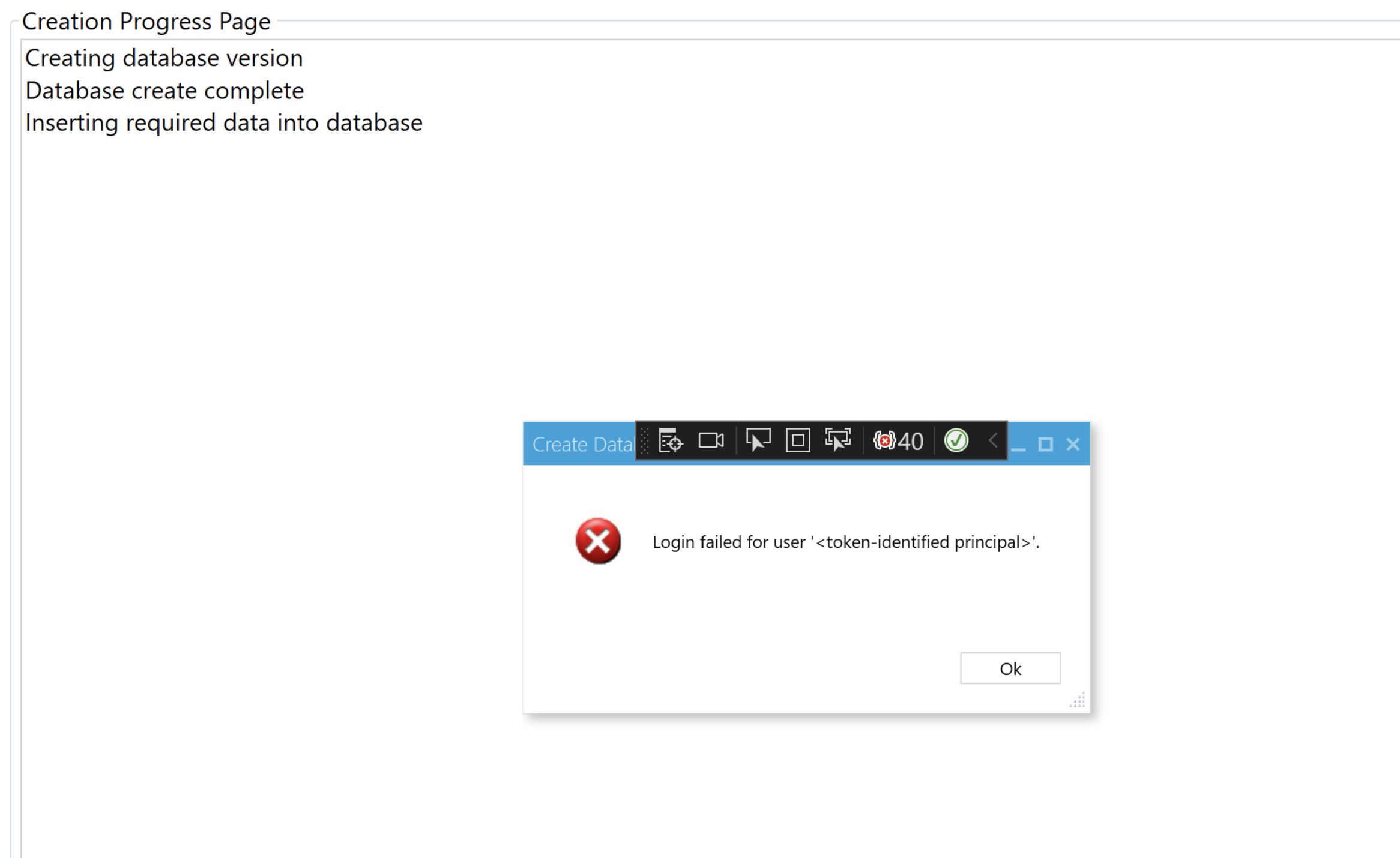 Getting Msal To Work To Create An Azure Database On Sql Server Bug