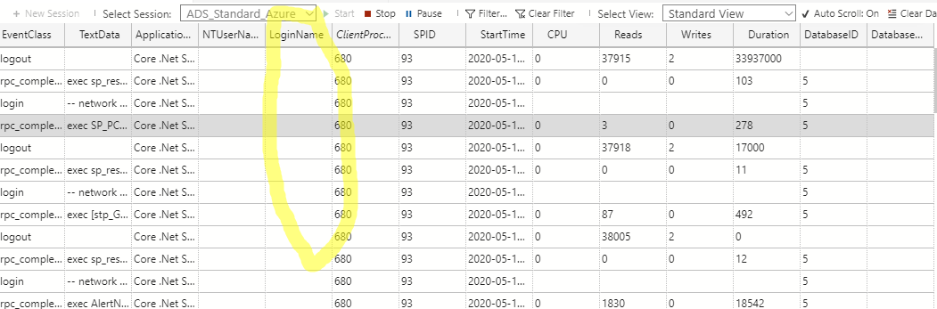 SQL Server Profiler Extension not displaying Login Name · Issue #10393 ...