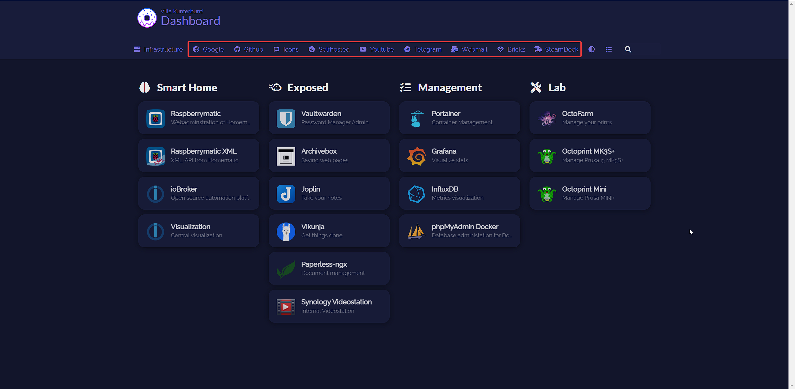 Add function to define a list of links · Issue #447 · ajnart/homarr · GitHub