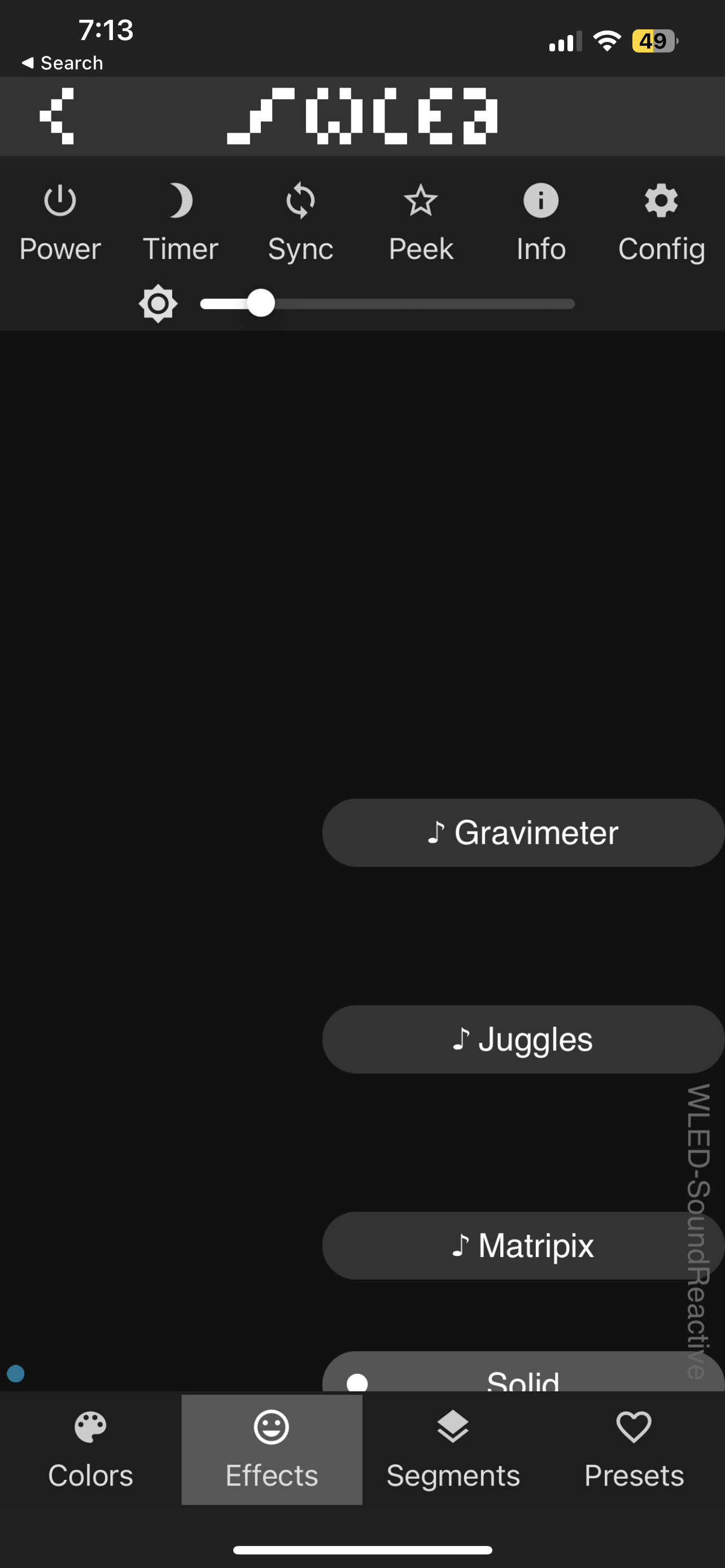 Effects tab is not viewing properly on iPhone WLED App · Issue #3321 · Aircoookie/WLED · GitHub