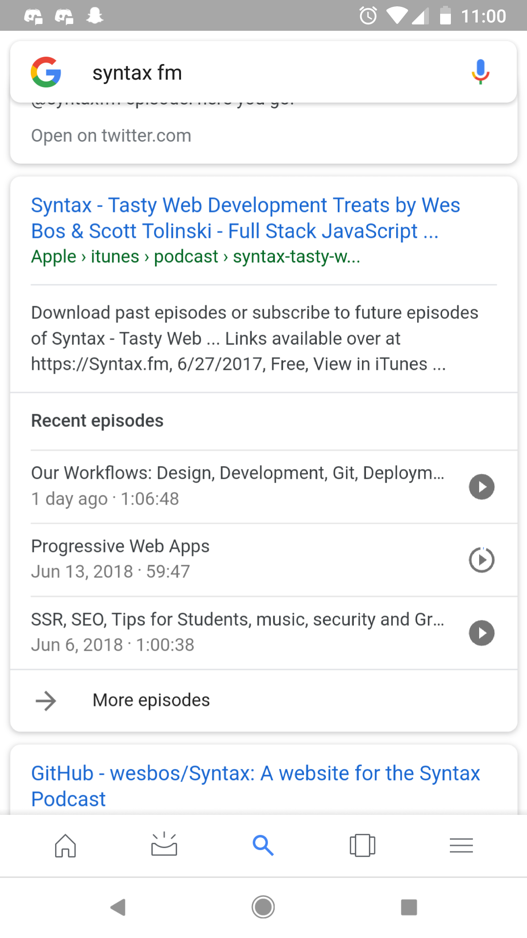 Add link to Google Podcasts · Issue #76 · syntaxfm/website · GitHub
