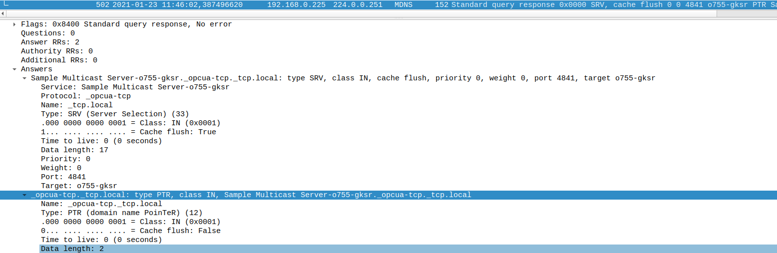 TXT queries after De-registration? · Issue #4137 · open62541/open62541 · GitHub