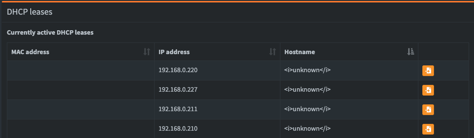 DHCP Leases table doesn't style content wrapped in HTML tags · Issue #1552 · pi-hole/web · GitHub