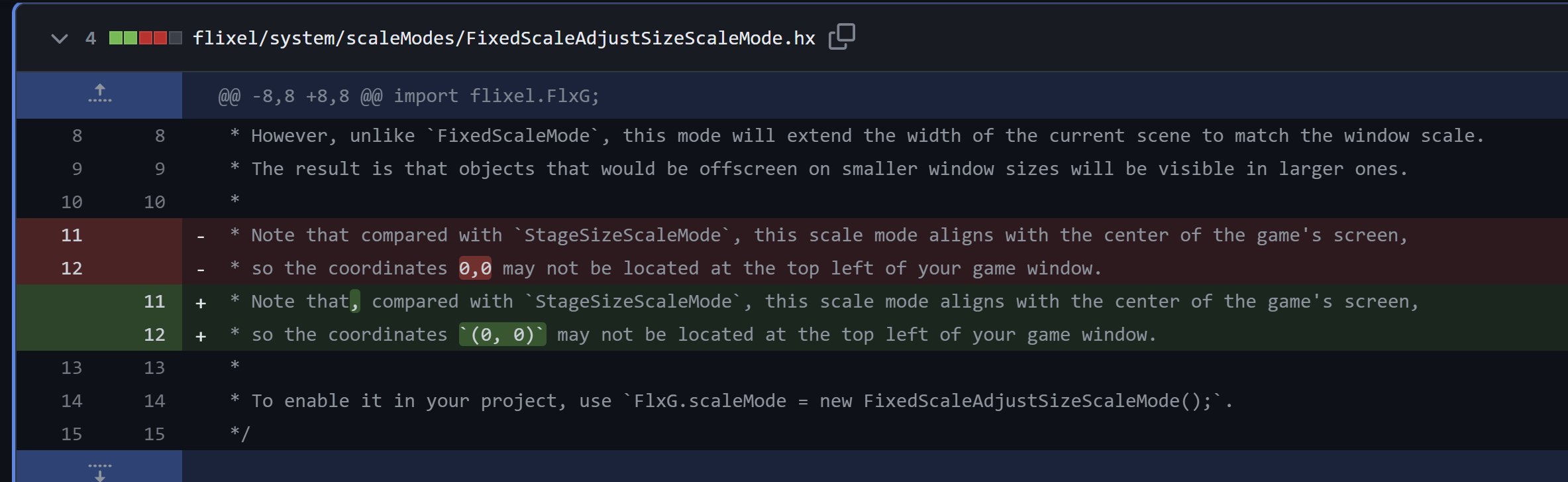 DalekCraft2 doc changes · Issue #2763 · HaxeFlixel/flixel · GitHub