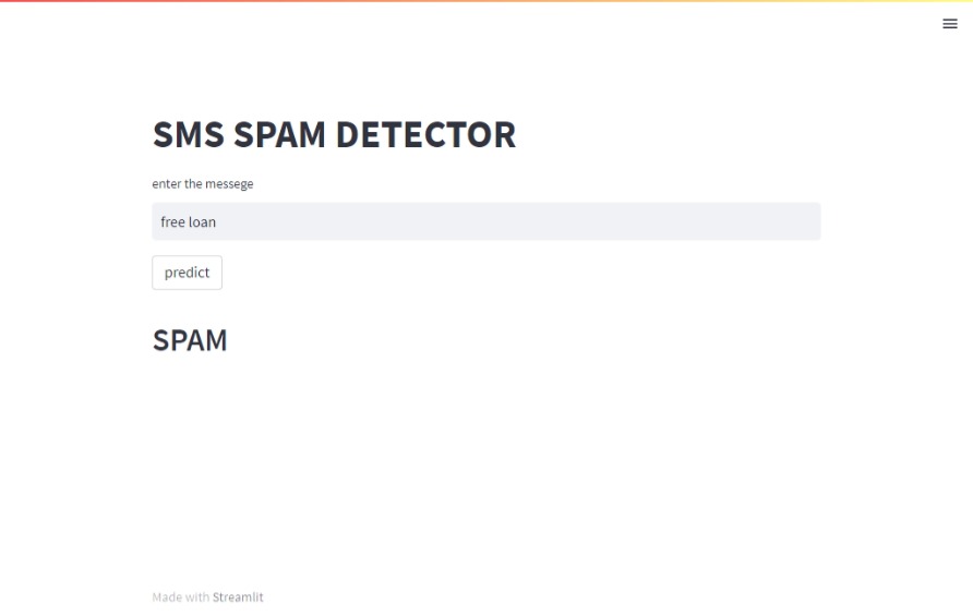 GitHub - Sidharthaagasti31/Spam_Detector: Created a webapp to detect spam sms