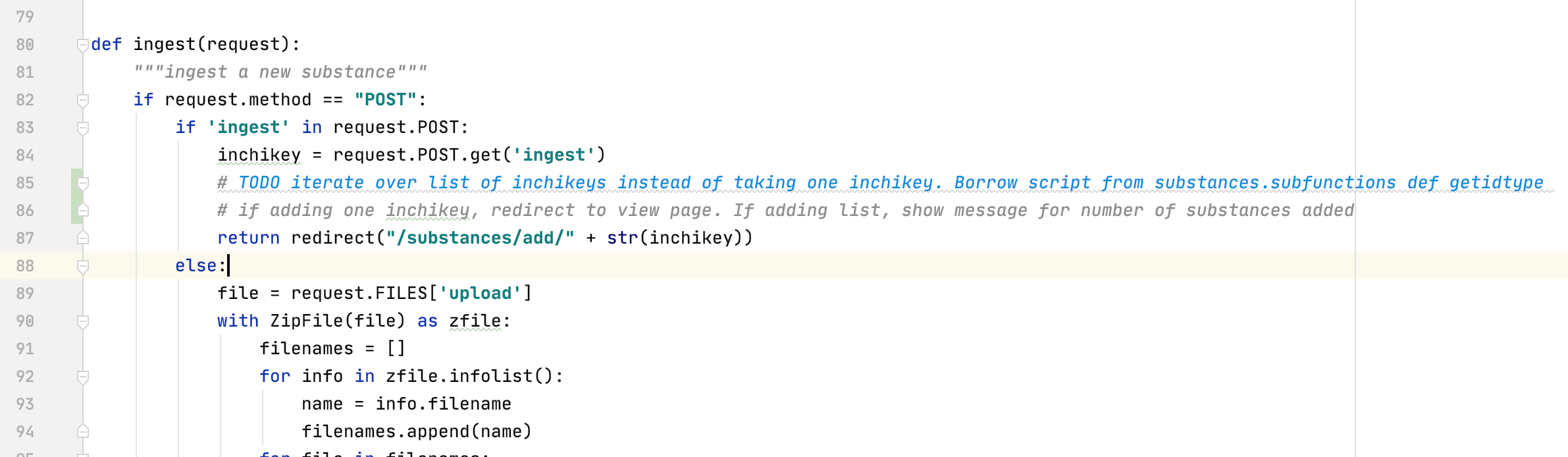 Find inchikeys from list/text and ingest all in substance ingestion ...