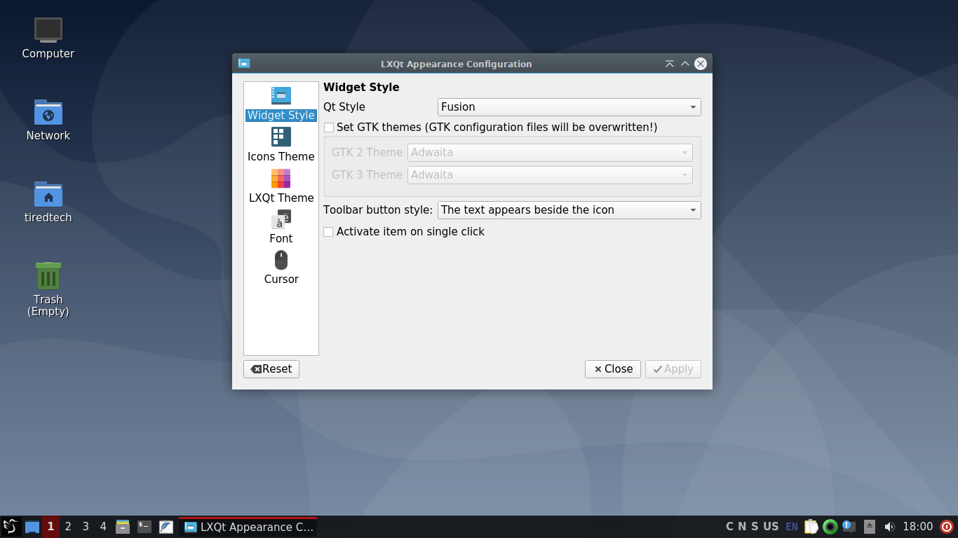 Appearance Configuration Off Screen Buttons · Issue #1716 · lxqt/lxqt · GitHub