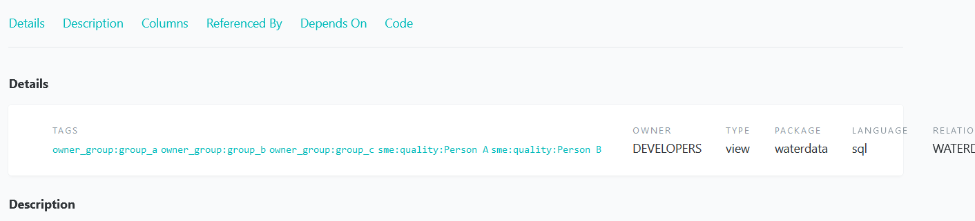 [CT-2340] Tags in 'Details' view are not wrapped and hence push remaining descriptions out ...