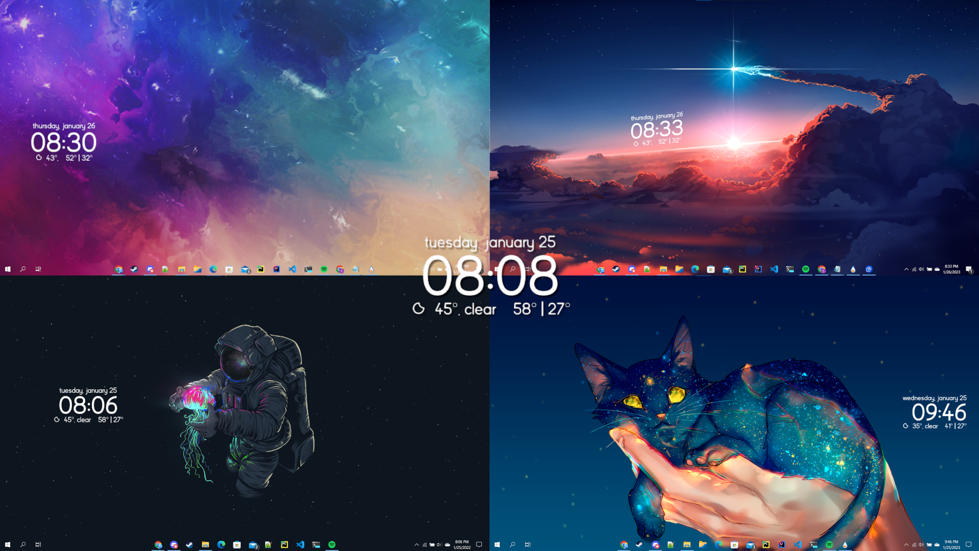 GitHub - CriticalElement/MinimalisticWeatherAndClock: A rainmeter ...