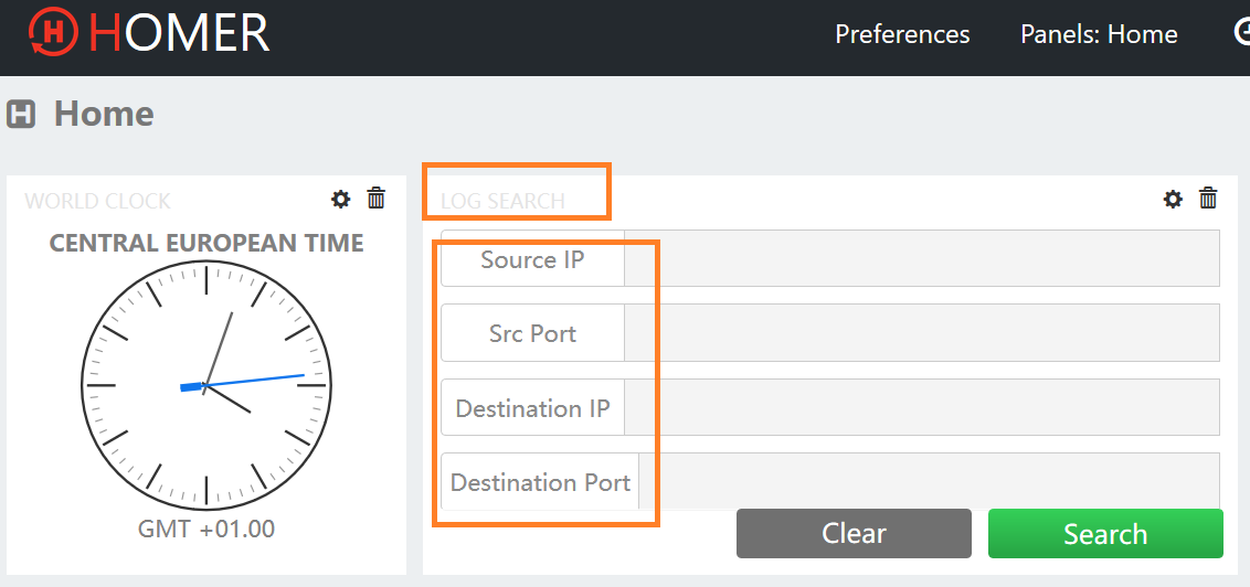 Search field didn't be clear automatically after change protocol and profile at widget setting ...