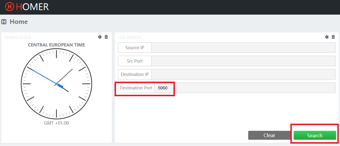 Search field didn't be clear automatically after change protocol and profile at widget setting ...