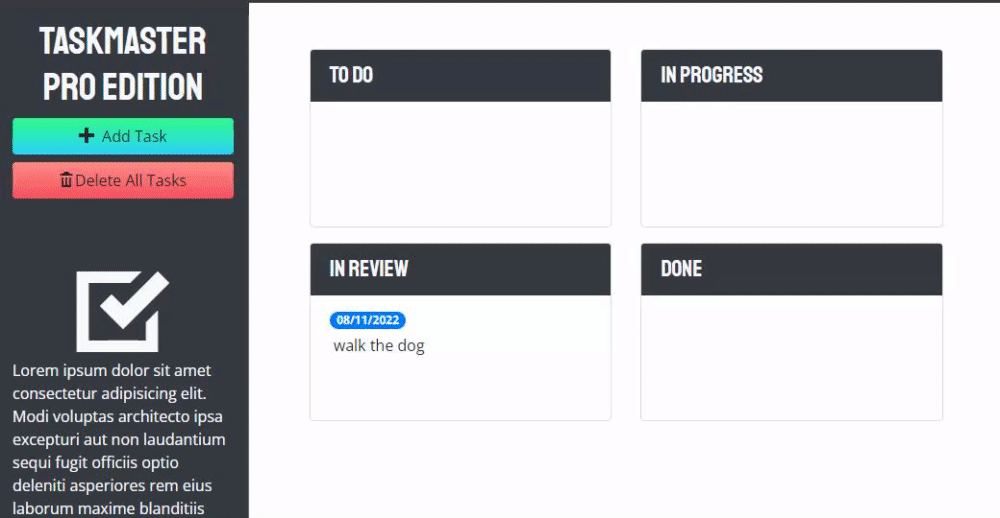 GitHub - wilmr/taskmaster-pro