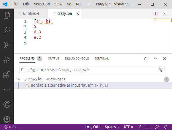 Unclear Error Message · Issue #67 · amazon-ion/ion-vscode-plugin · GitHub
