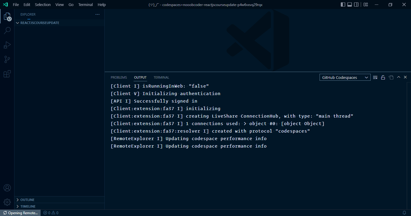 Latest Insider Build Failed To Connect To Github Codespaces Stuck On `opening Remote` · Issue 3433