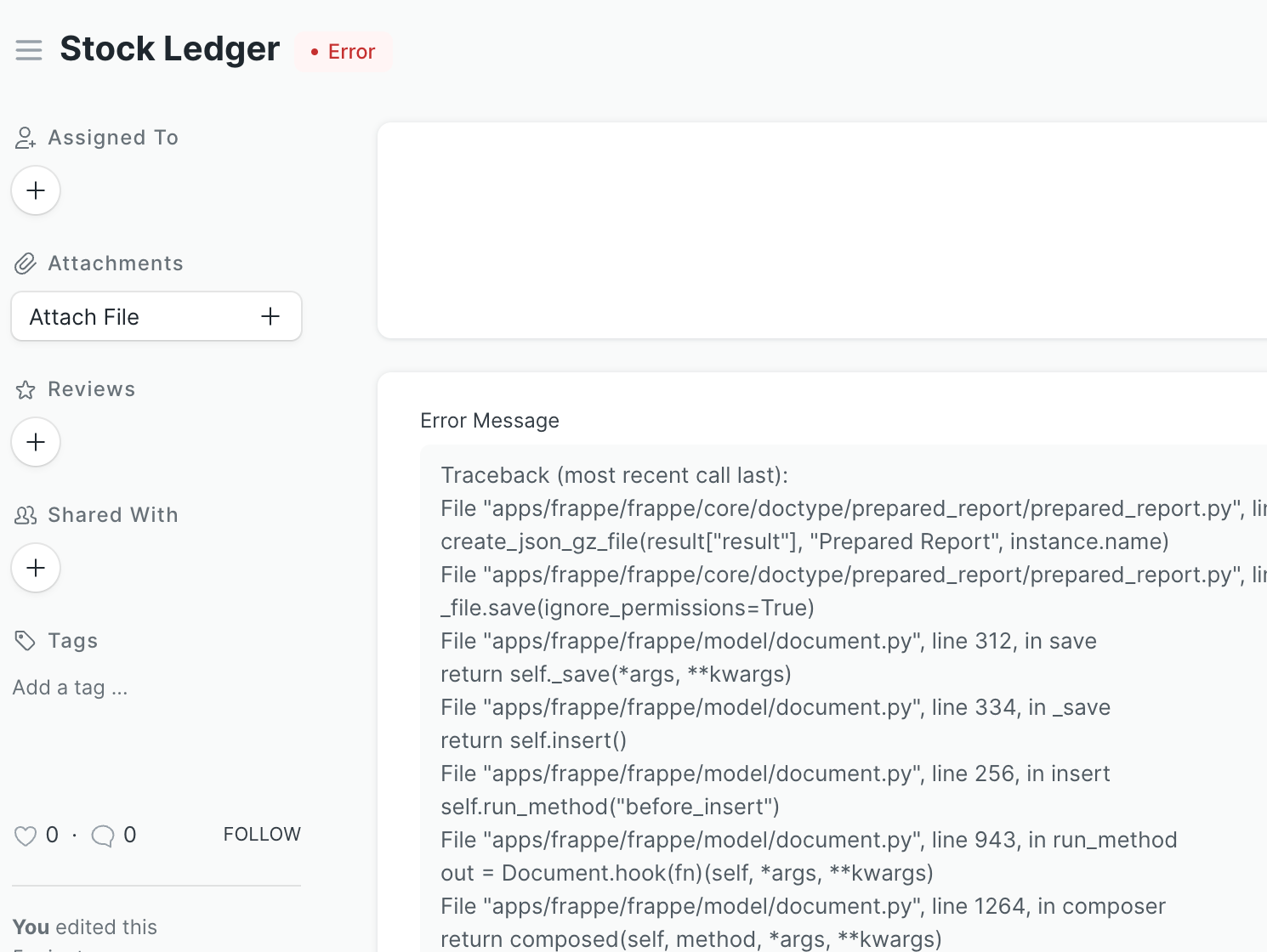 Stock Ledger Report doesn't complete -- file size insufficient? · Issue #37030 · frappe/erpnext ...