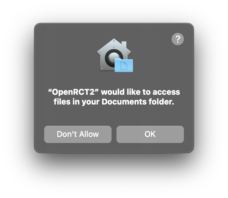 Constantly asking for document folder access after updating · Issue #17162 · OpenRCT2/OpenRCT2 ...