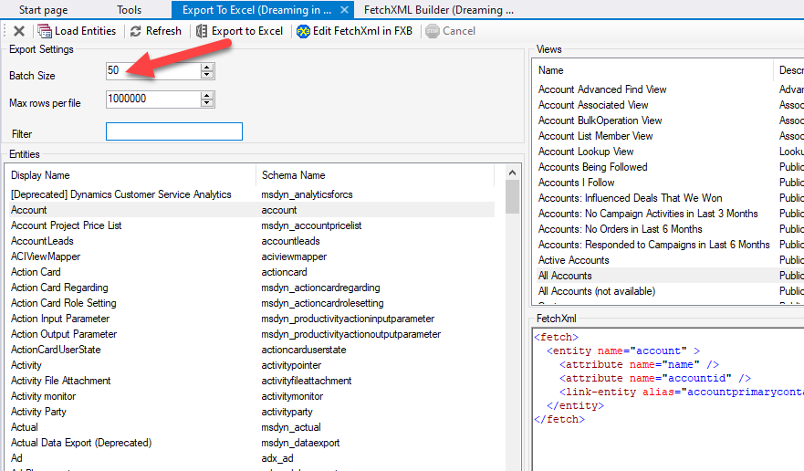 Missing Data from Batch Size · Issue #33 · rajyraman/mscrmexporttoexcel · GitHub