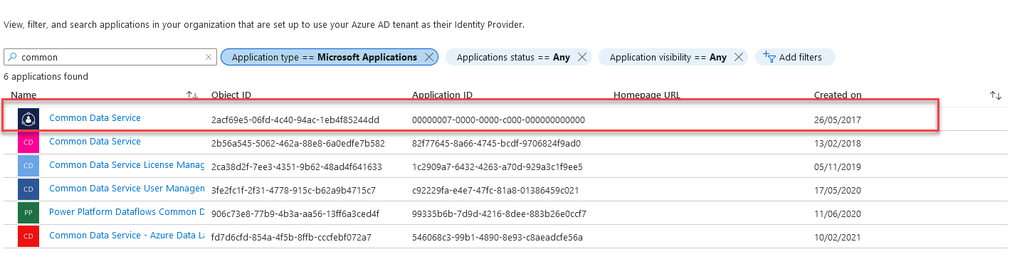 Unable to see Dataverse service principal · Issue #3101 · MicrosoftDocs/powerapps-docs · GitHub