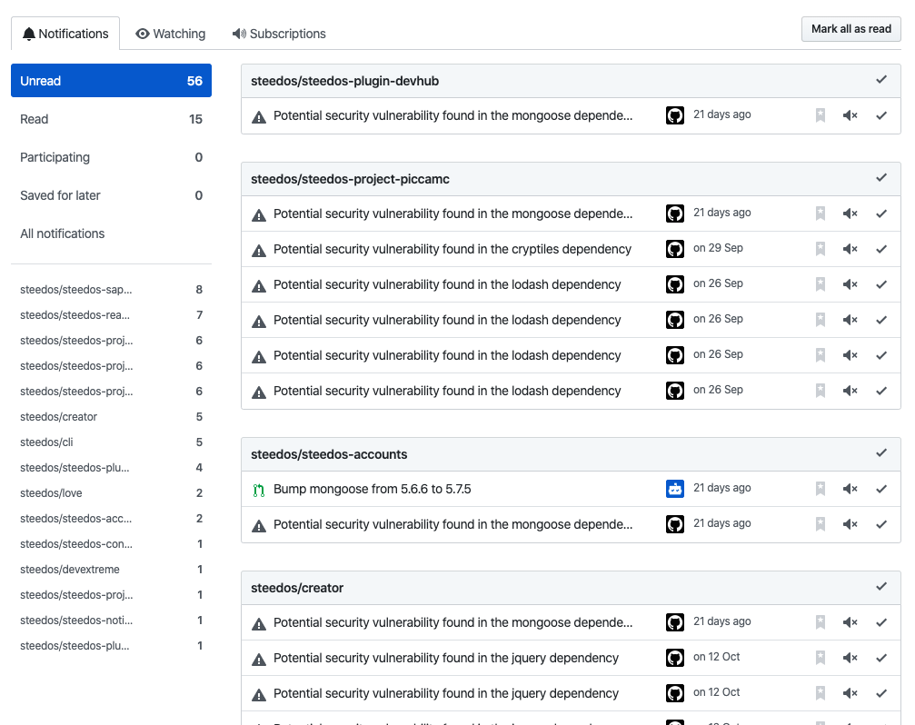 通知中心功能设计 · Issue #1287 · steedos/creator · GitHub