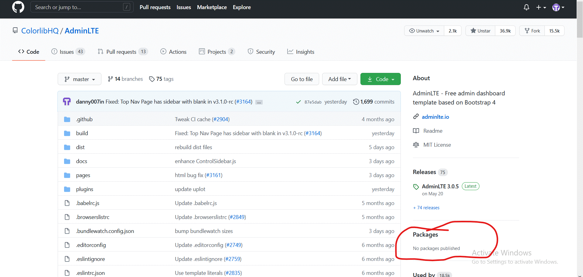 [BUG] html css in v3.1.0-rc · Issue #3189 · ColorlibHQ/AdminLTE · GitHub