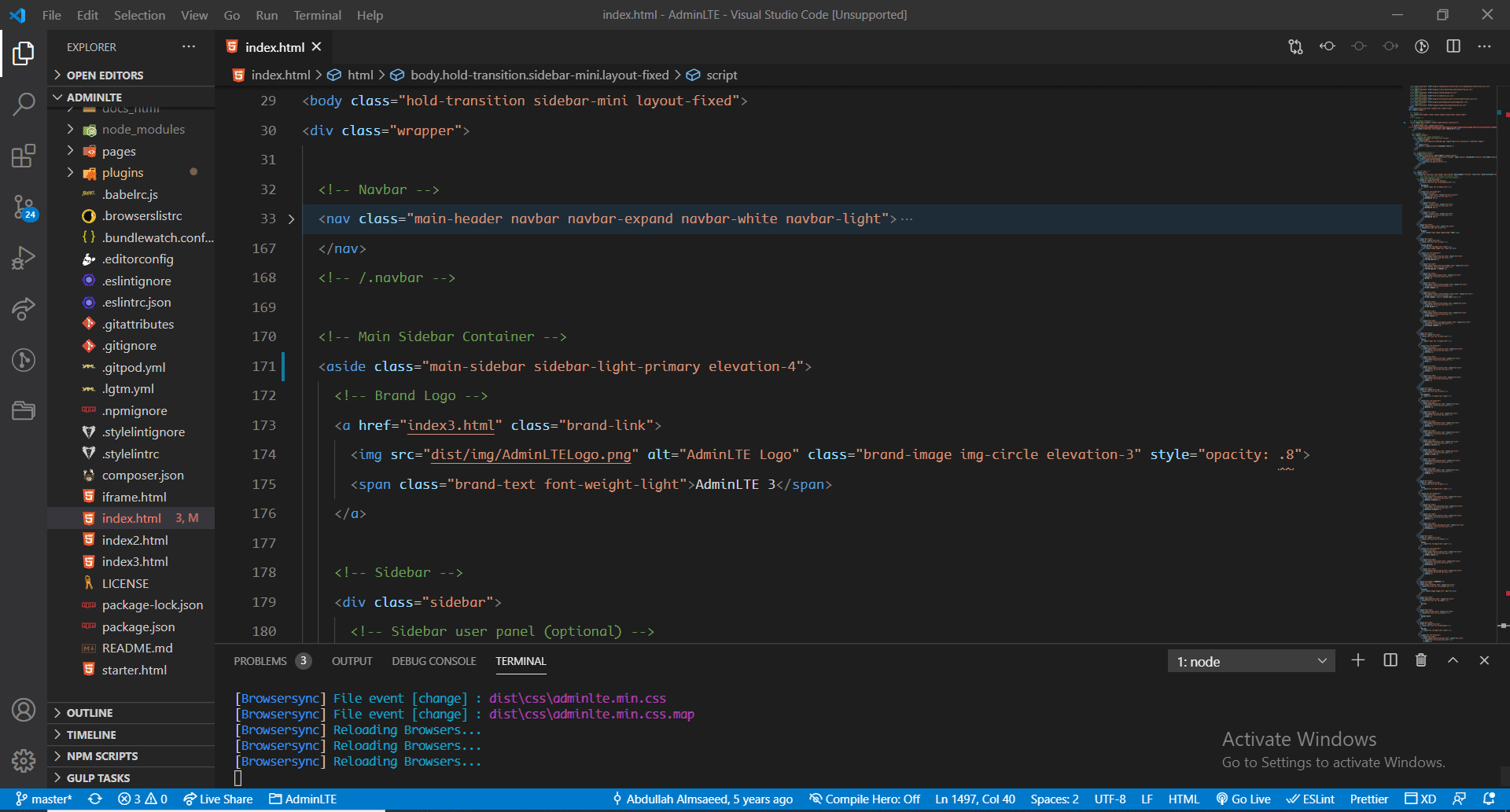 [BUG] sidebar light theme, the scroll is invesible · Issue #3208 · ColorlibHQ/AdminLTE · GitHub