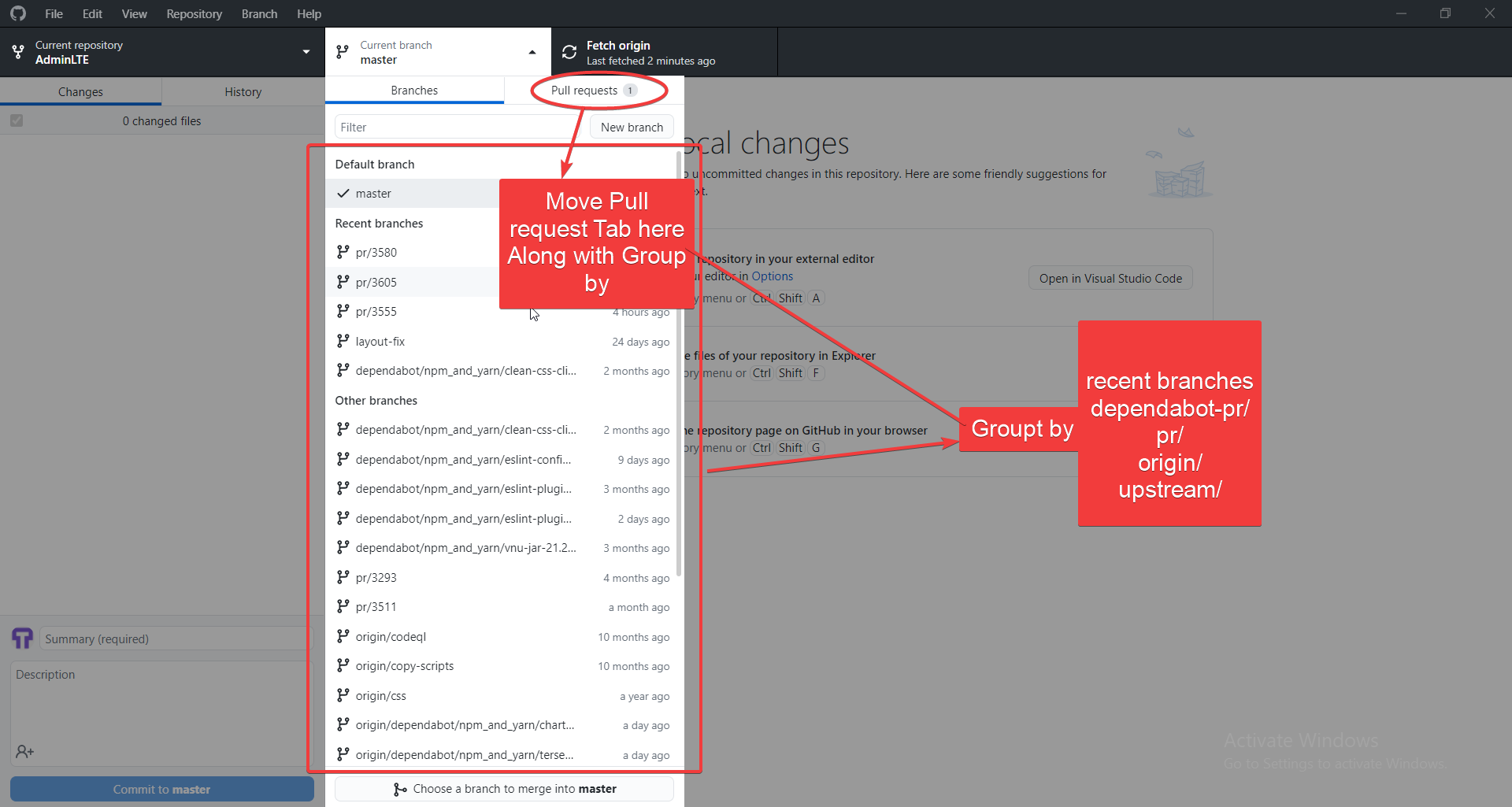 [Enhance] branch ui part · Issue #12080 · desktop/desktop · GitHub
