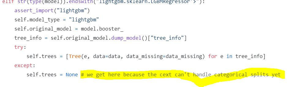 Shap TreeExplainer(model).shap_interaction_values returns None for LightGBM Regressor · Issue ...