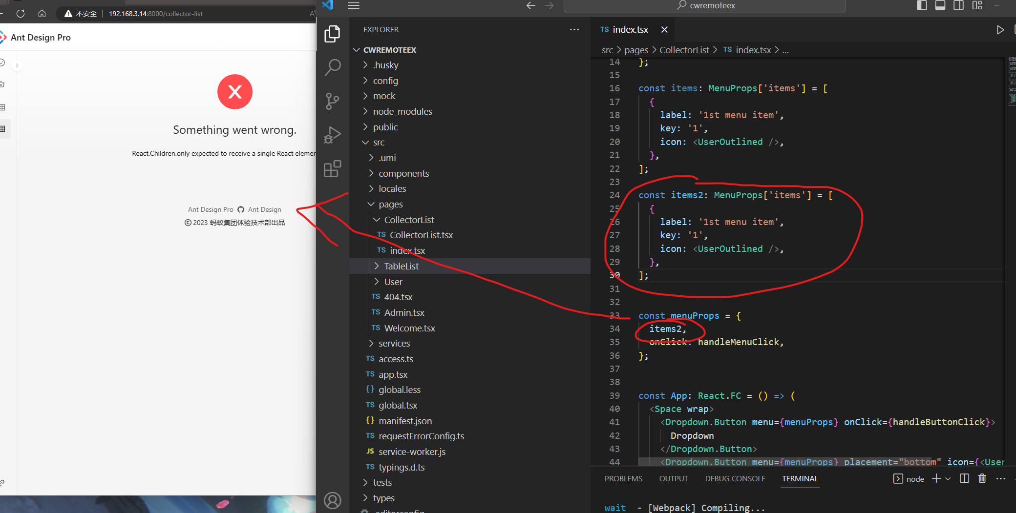 Dropdown.Button menu={{menu}}在同一个页面时 无法创建多个下拉菜单 · Issue #41378 · ant-design/ant-design · GitHub