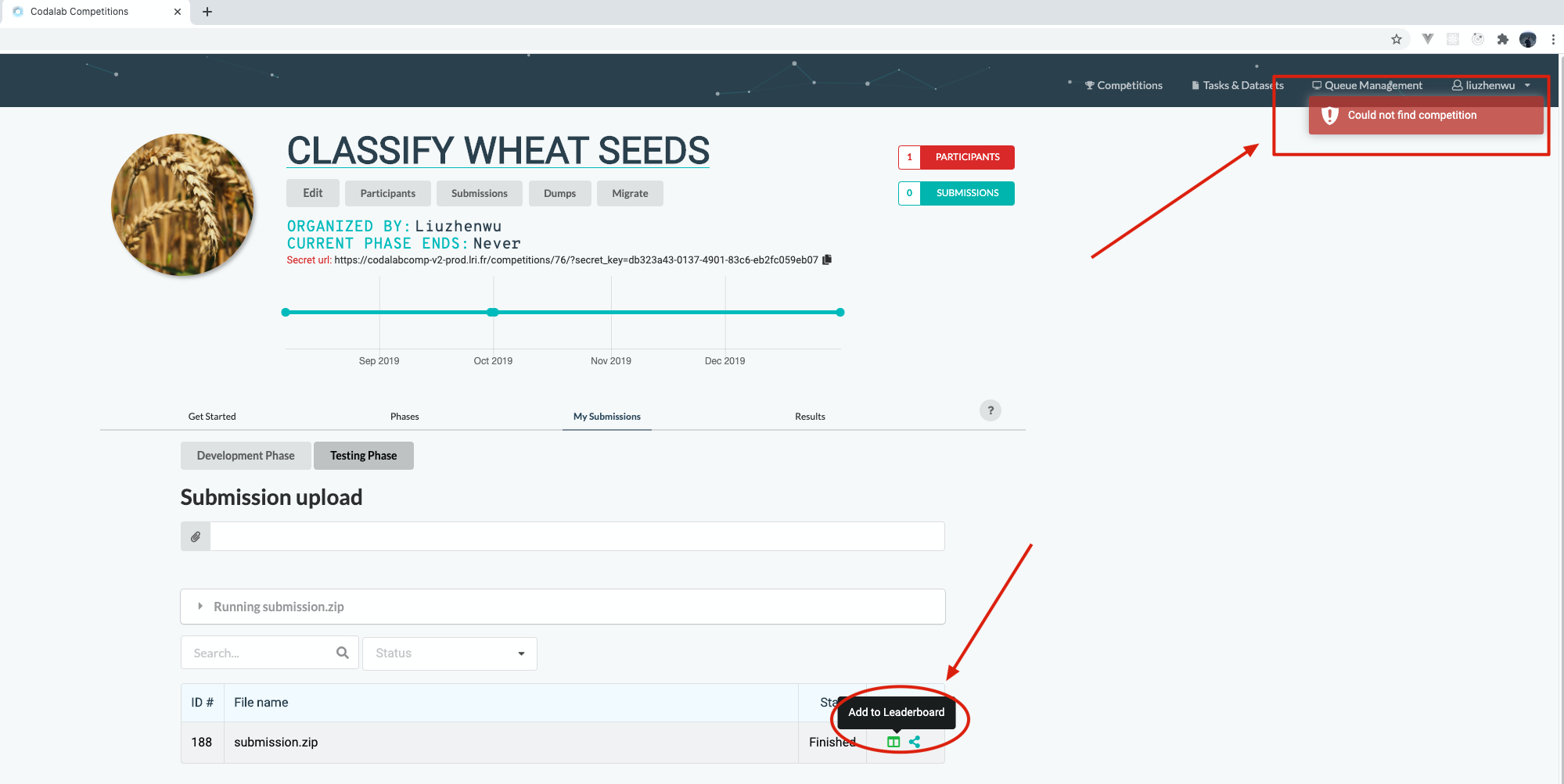 Could not add submission result to Leaderboard after migrate · Issue #437 · codalab/codabench ...